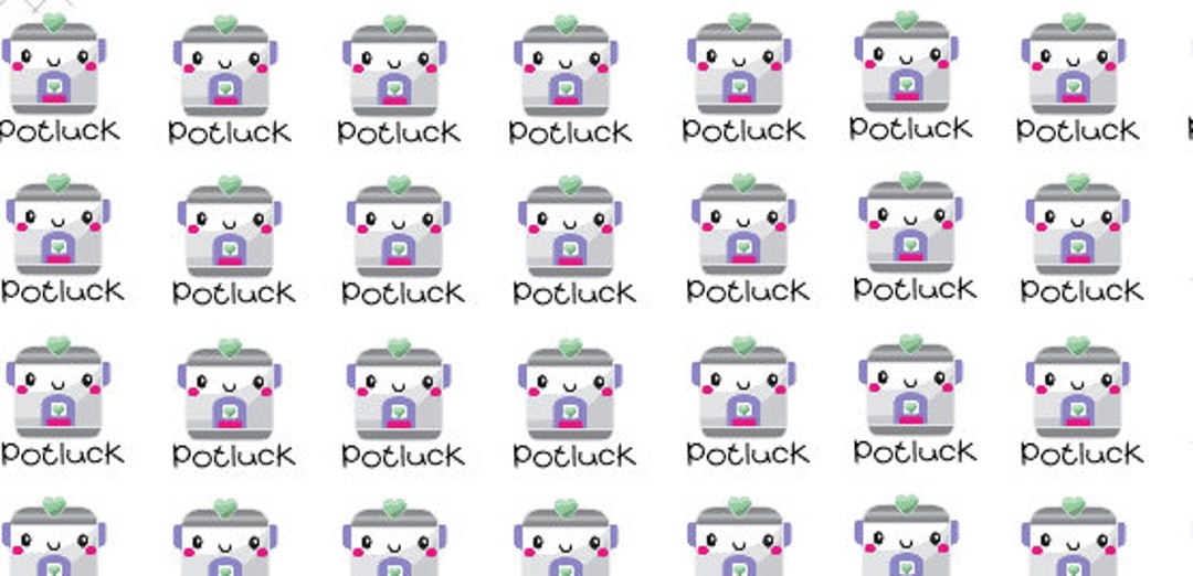 Potluck Dinner Planner Stickers - Etsy