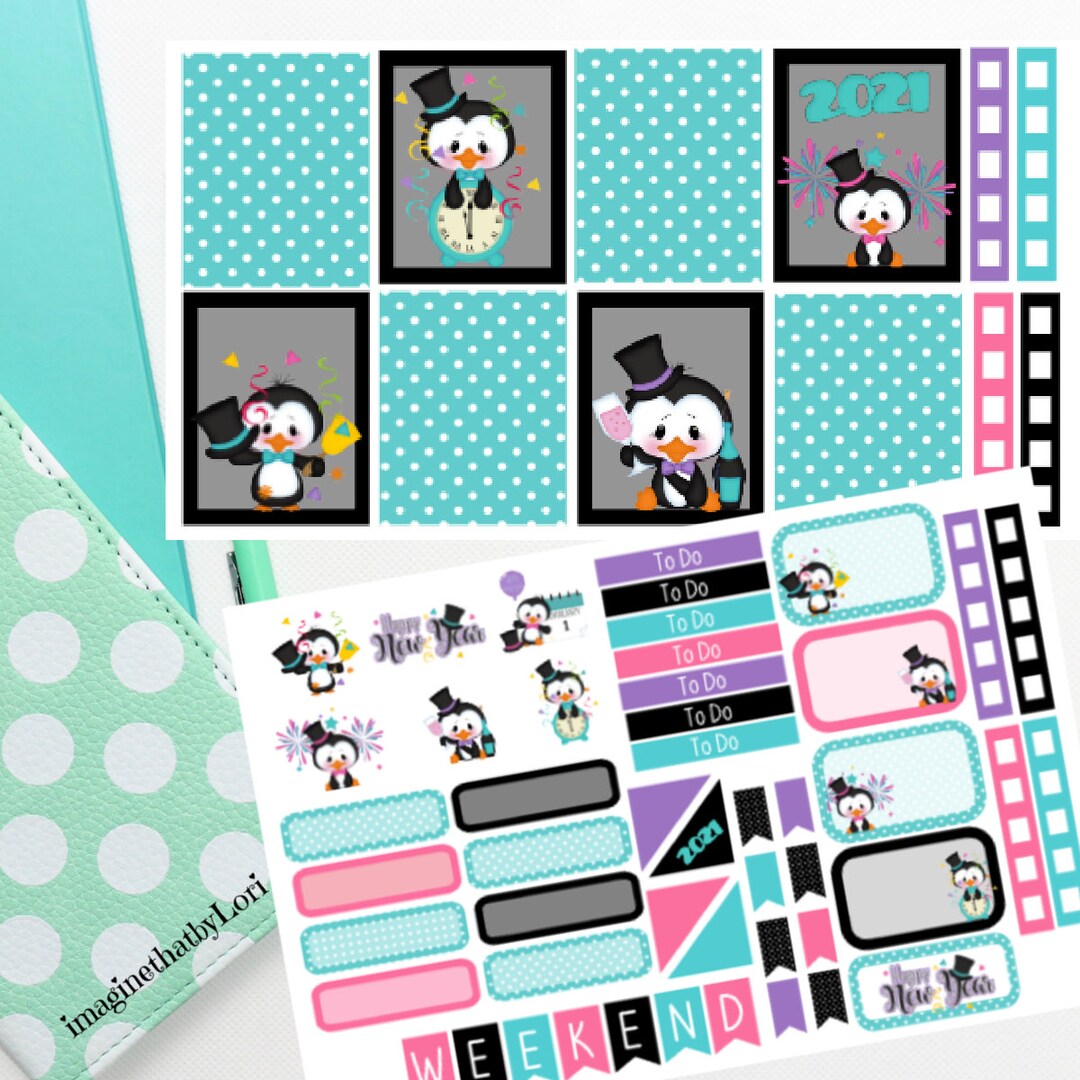 2021 Penguin Happy New Year 2021 Kit - Etsy
