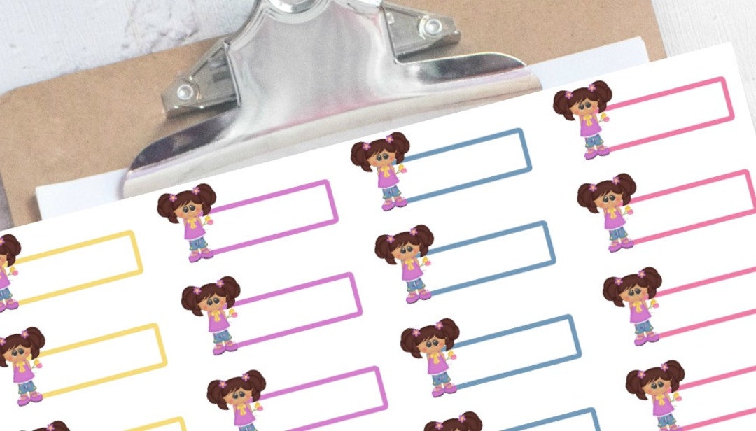 Little Girl Reminder Stickers for Your Planner - Etsy