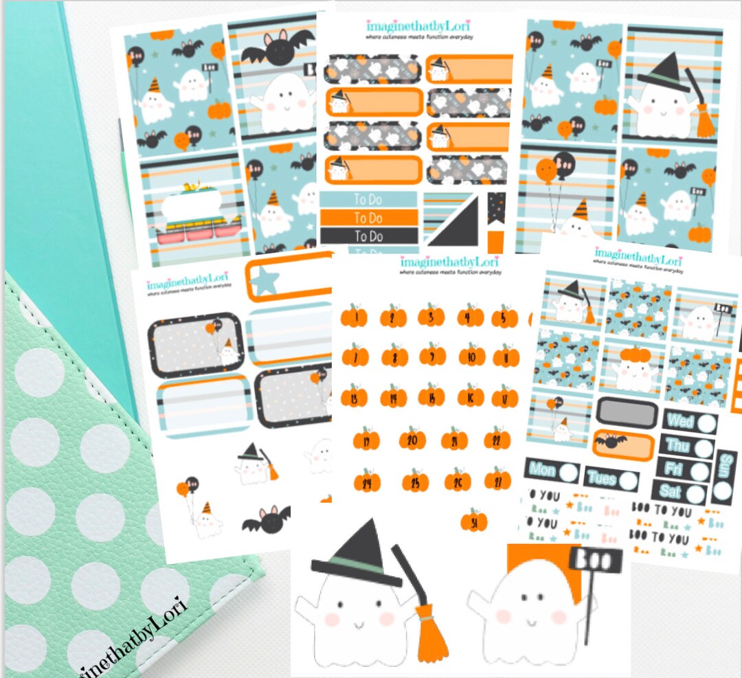 Bootiful Halloween Ghost Pumpkin Mini Kit - Etsy