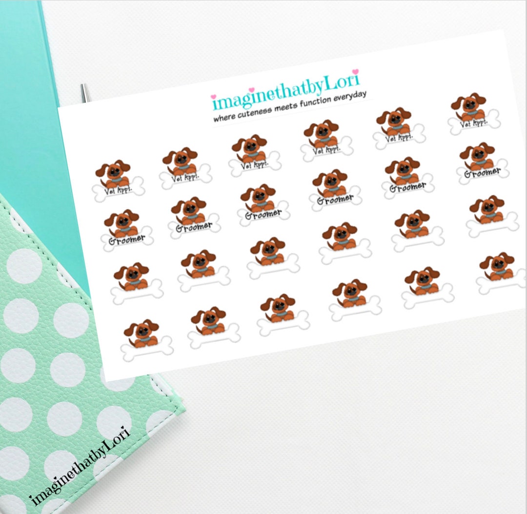 Pet Reminder Stickers - Etsy