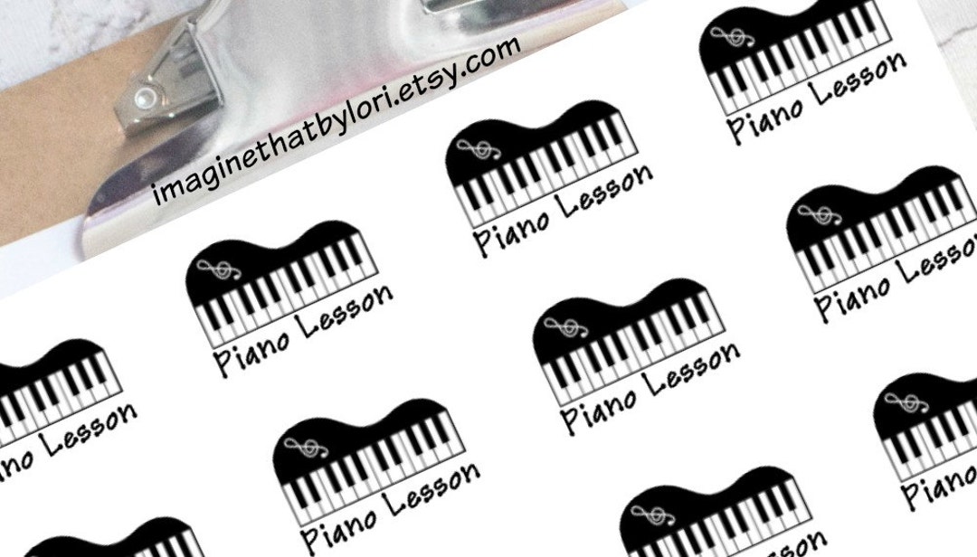 Piano Lesson Planner Stickers - Etsy
