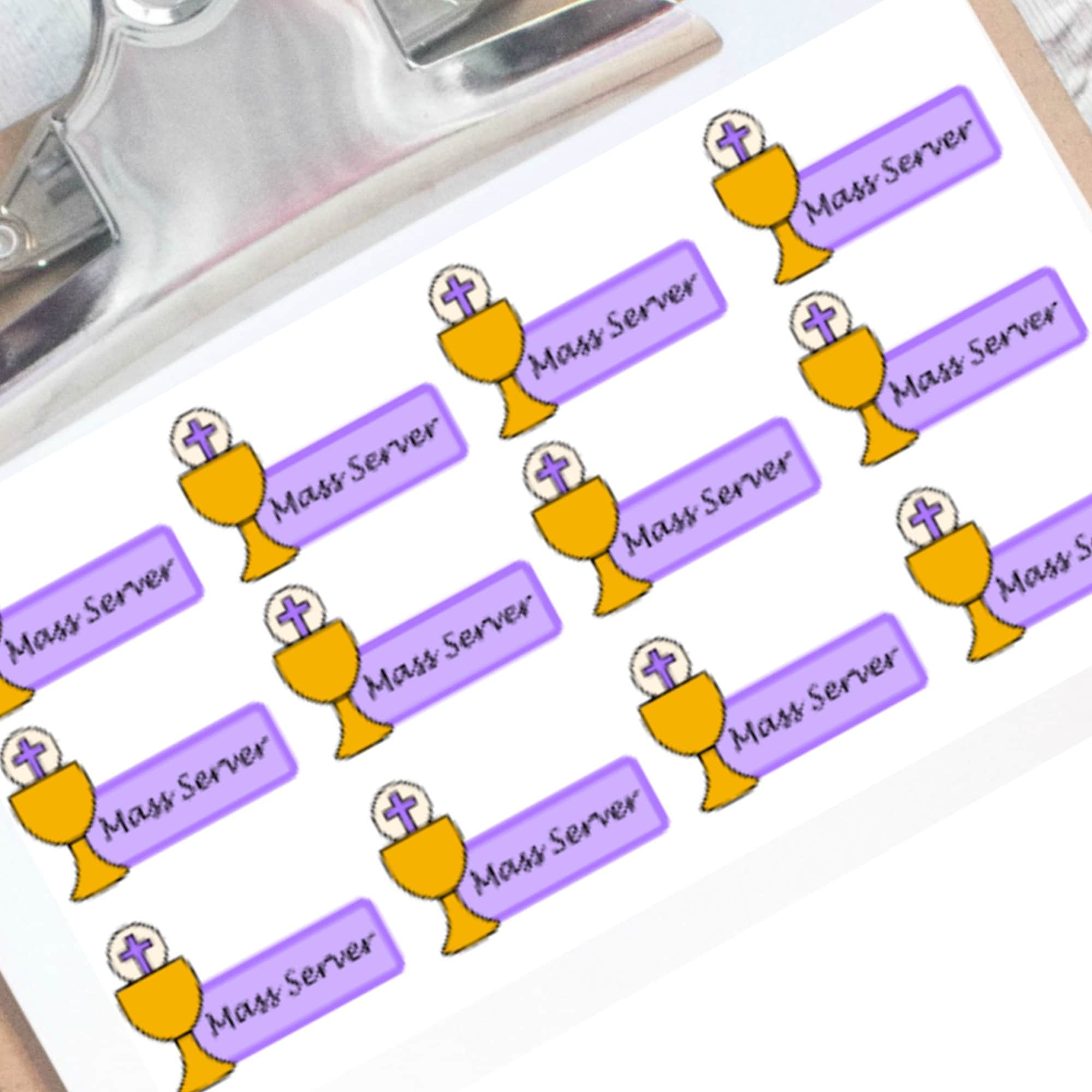 Mass Server Altar Server Planner Stickers - Etsy