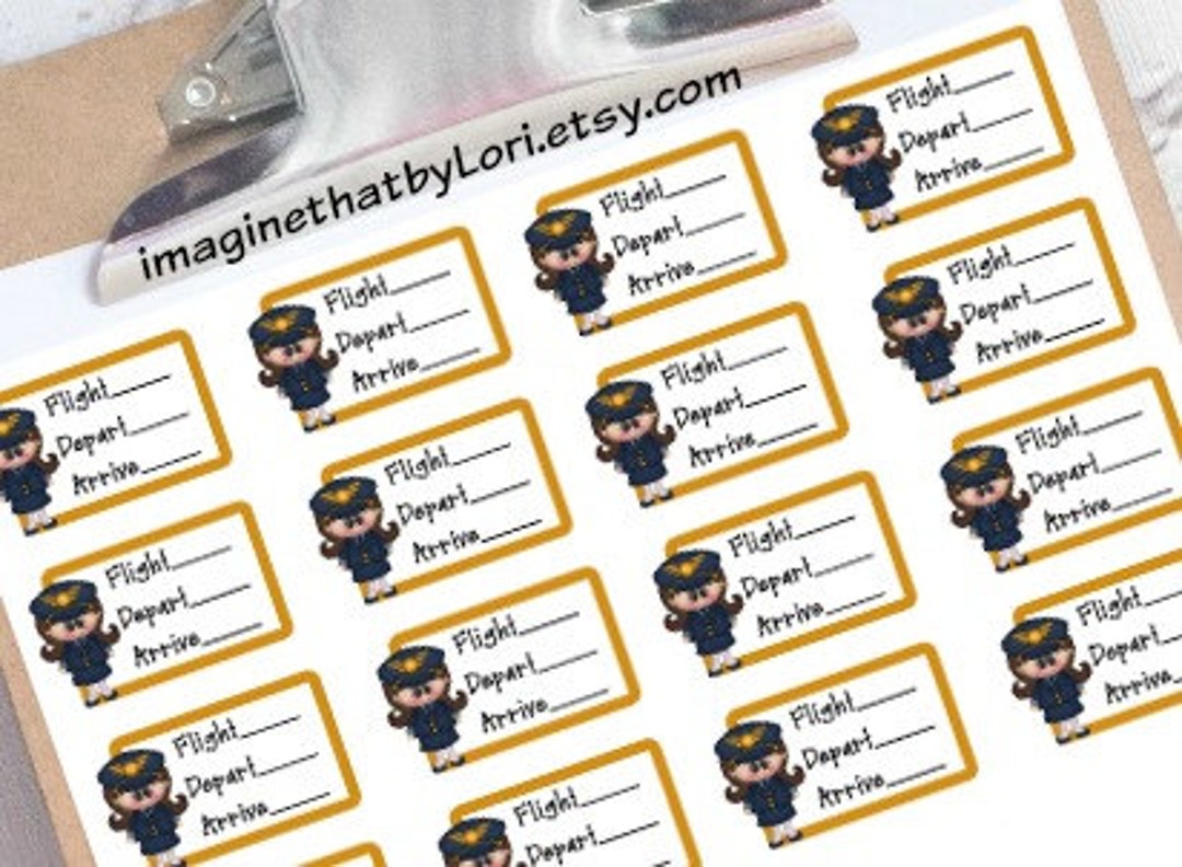 Flight Tracker Planner Stickers - Etsy