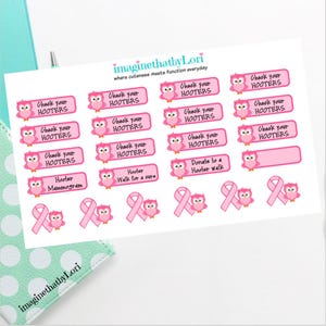 Breast Exam Planner Stickers Awareness Prevention Reminder Monthly - Etsy