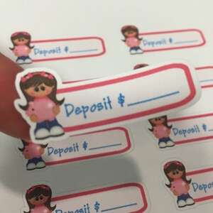 Bank Deposit Planner Stickers - Etsy