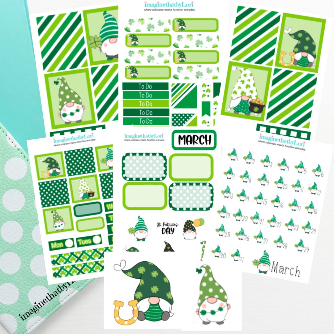 Calendar Gnome March Mini Kit St Patricks Day - Etsy