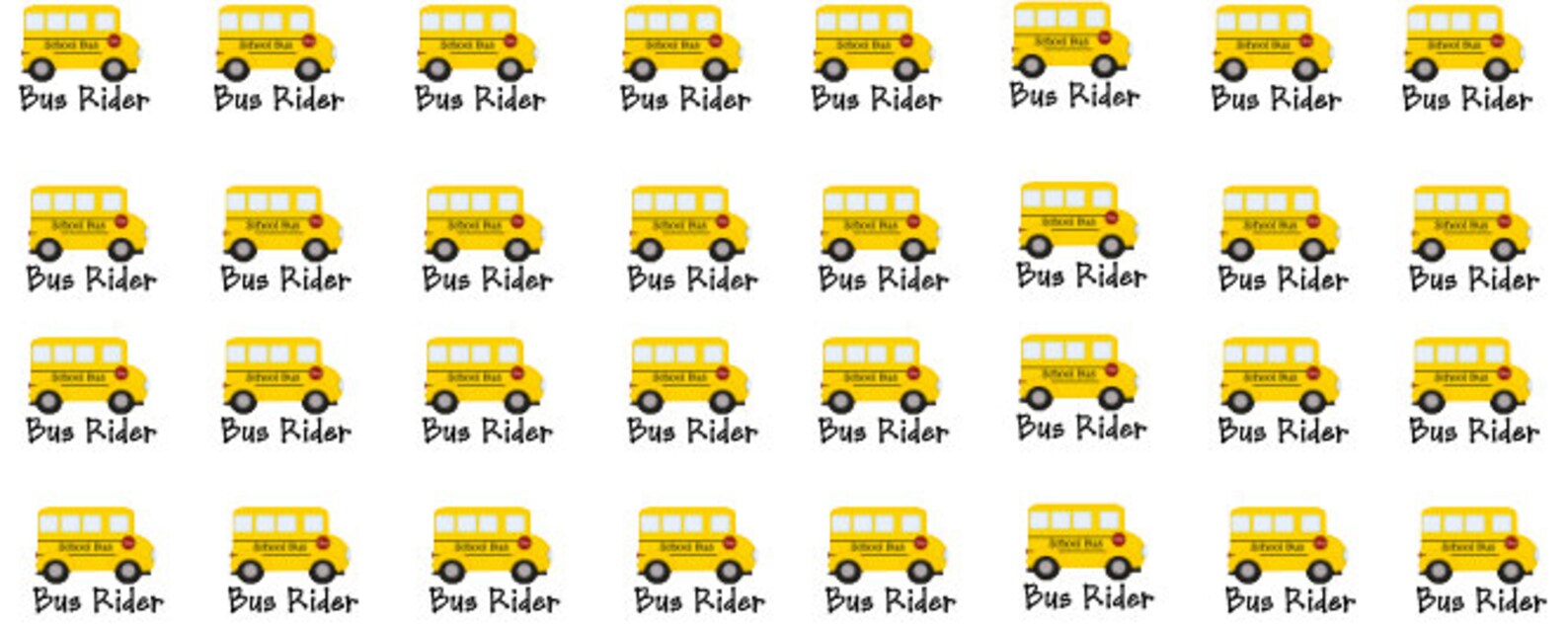 Bus Rider Planner Stickers - Etsy