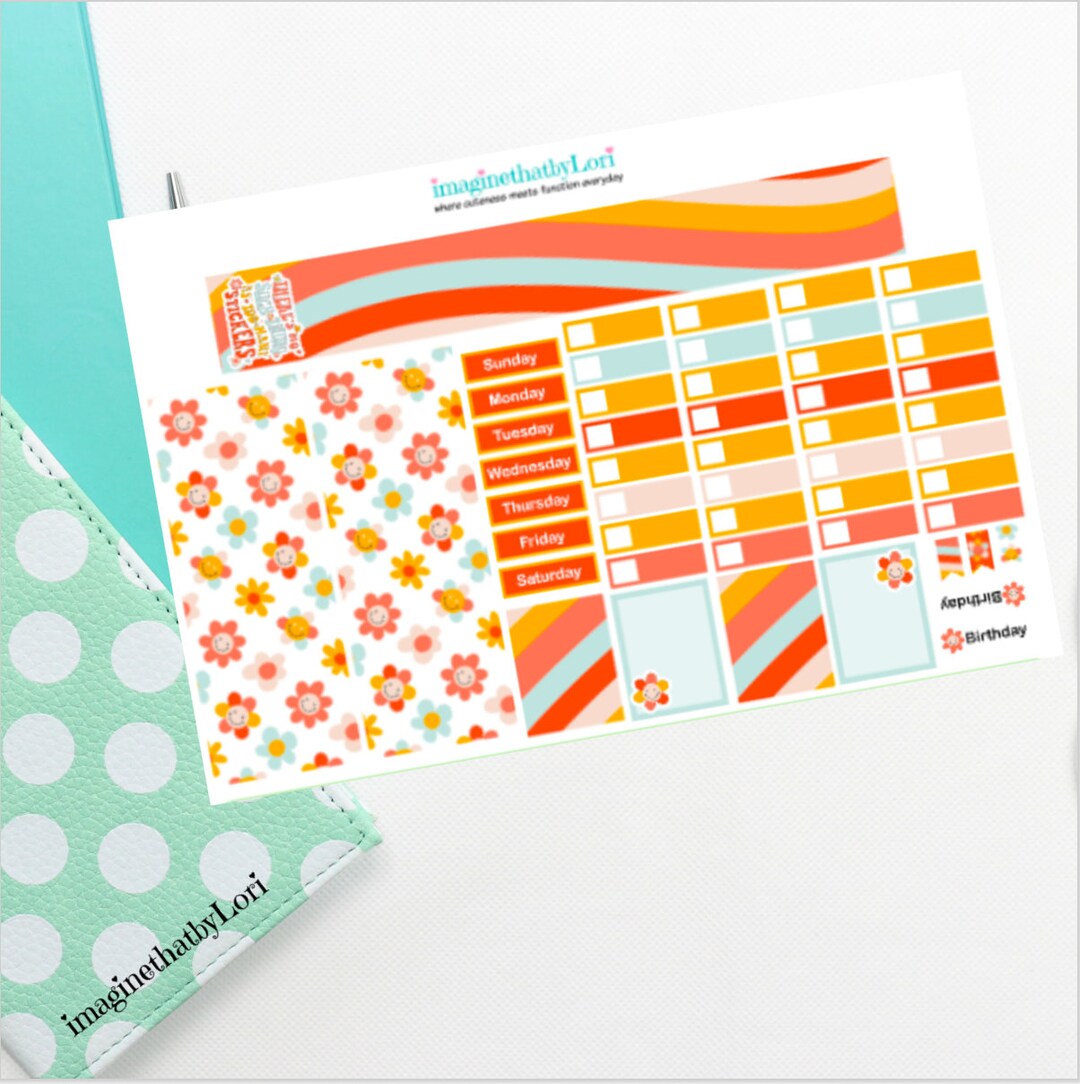 No Such Things as Too Many Stickers Hobonichi Monthly Kit - Etsy
