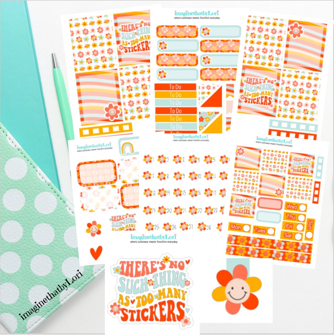 No Such Thing as Too Many Stickers Mini Kit - Etsy