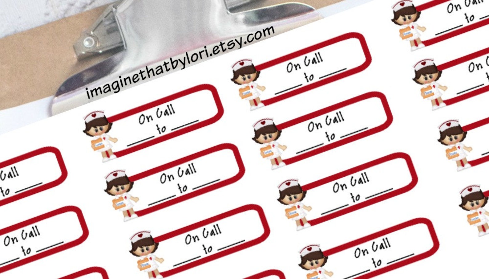 Nurse on Call Planner Stickers - Etsy