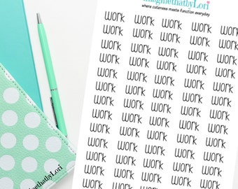 DAYS OF the WEEK Word Script Cute Planner Stickers | Etsy