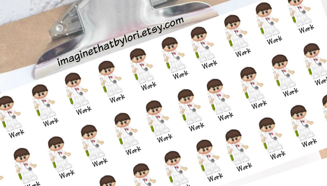 Male Nurse Planner Stickers - Etsy