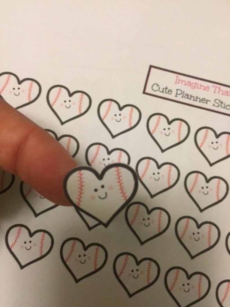 Happy Baseball Planner Stickers | Etsy