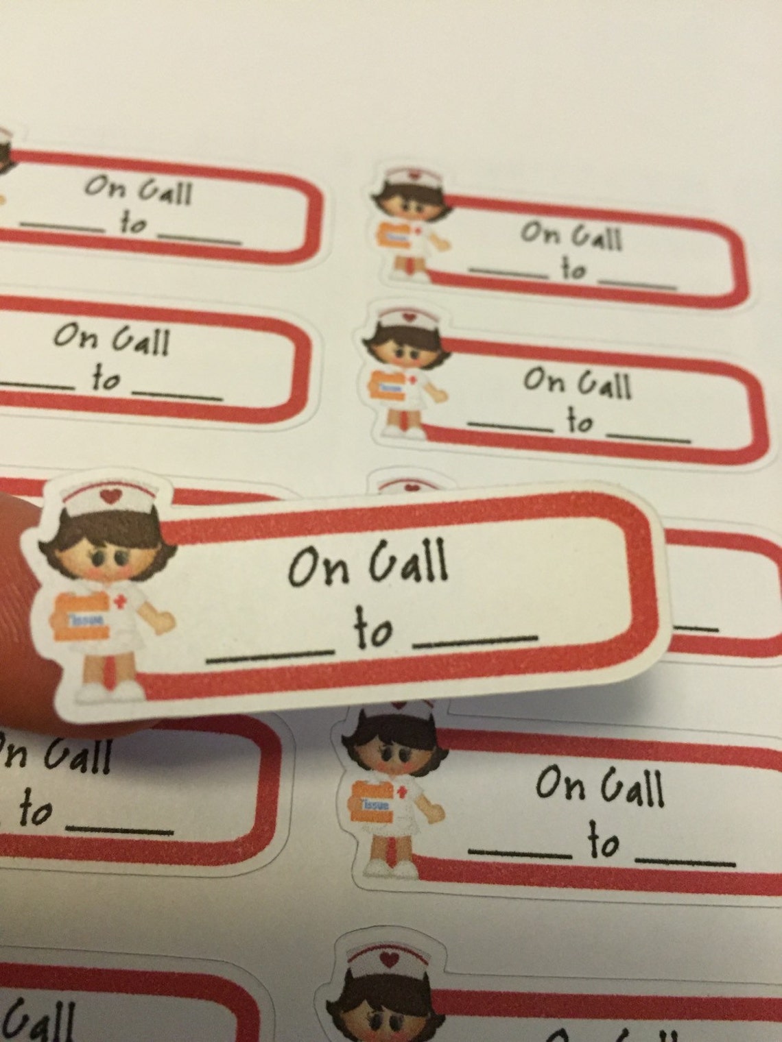 Nurse on Call Planner Stickers - Etsy