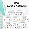 National Days Calendar Printable 2025 National Holidays Calendar Social ...