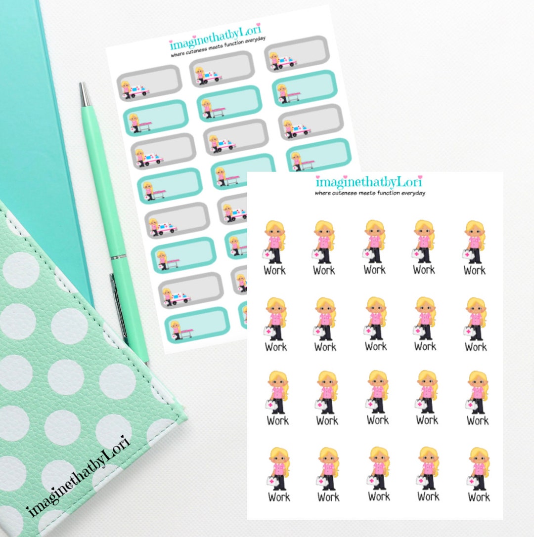 EMT Girl Blonde Hair First Responder Paramedic Planner Stickers - Etsy