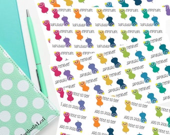 Colorful Label Reminder Tracker Stickers Erin Condren Life Planner ...