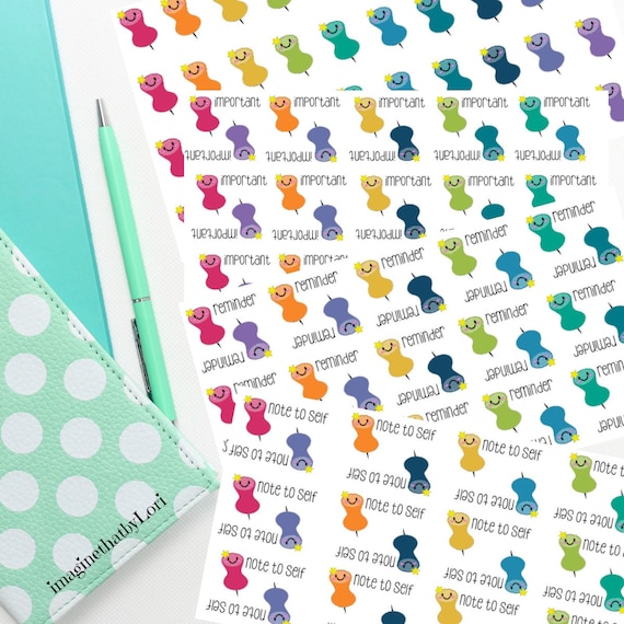 Cute Push Pin Planner Stickers - Etsy