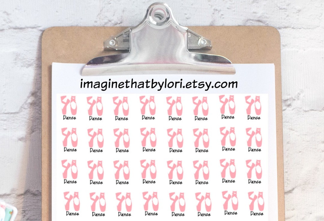 Dance Planner Stickers - Etsy