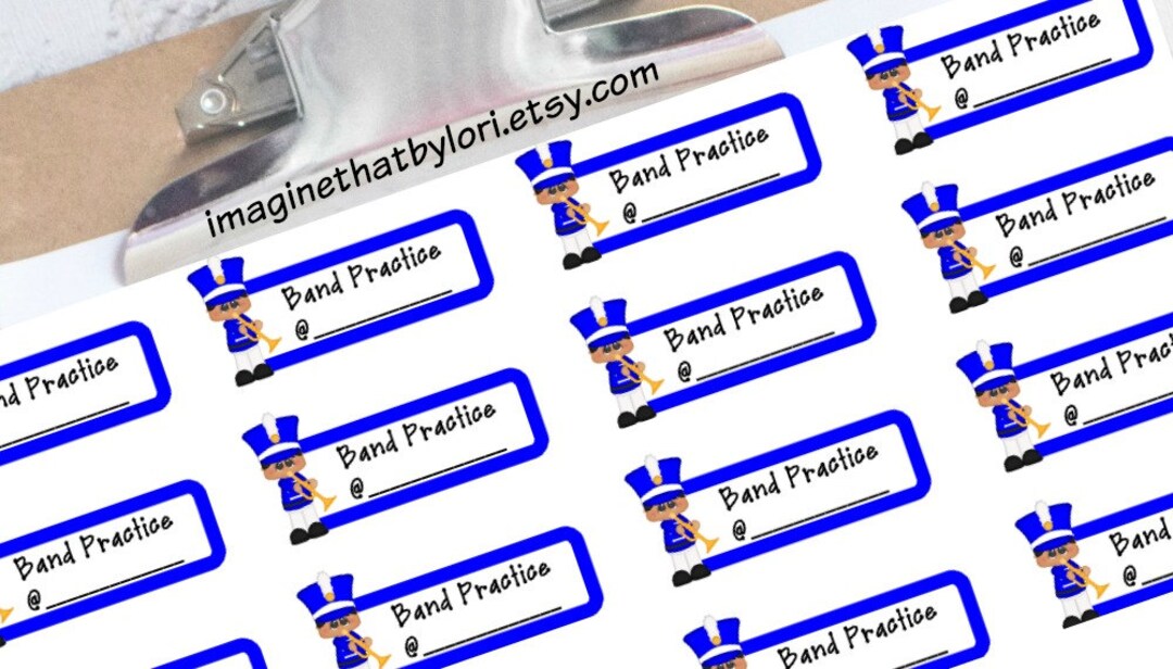 Marching Band Practice Planner Stickers - Etsy