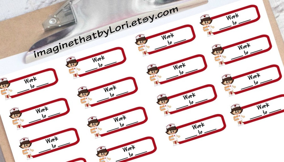 Nurse Schedule Planner Stickers - Etsy
