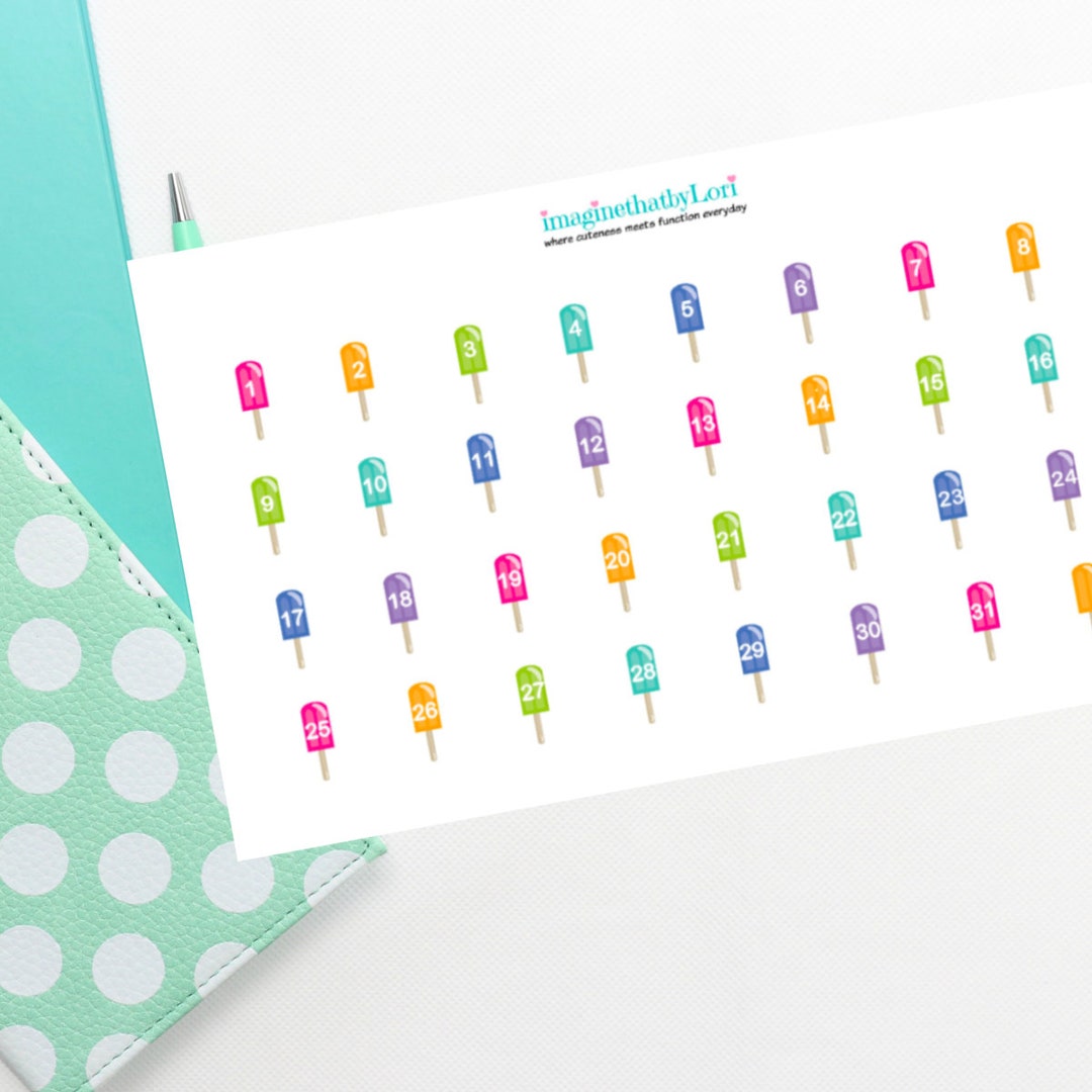 Popsicle Summer Vacation Countdown - Etsy