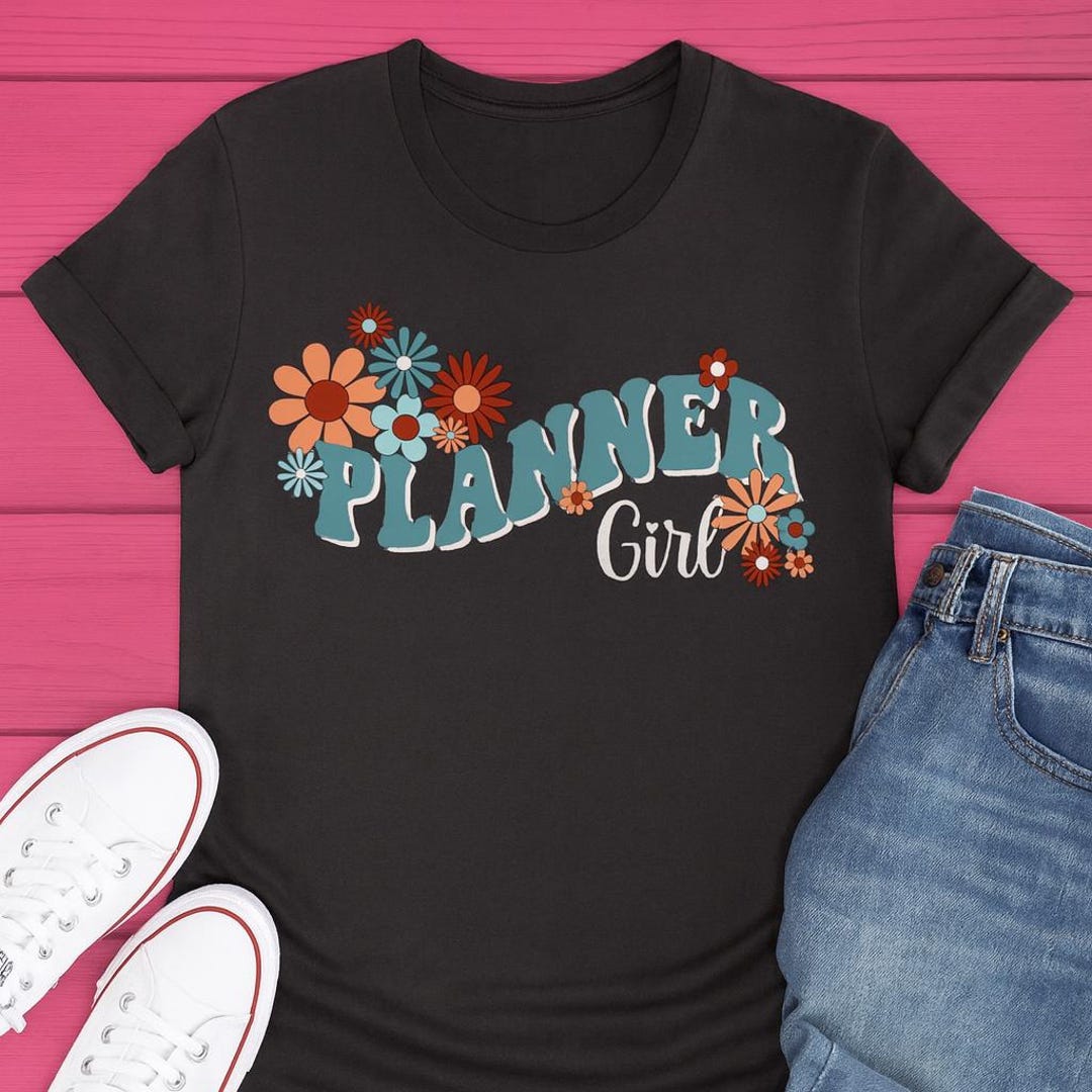 Planner Girl T-shirt - Etsy