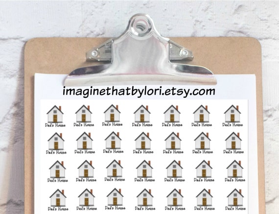 Dad's House Planner Stickers | Etsy