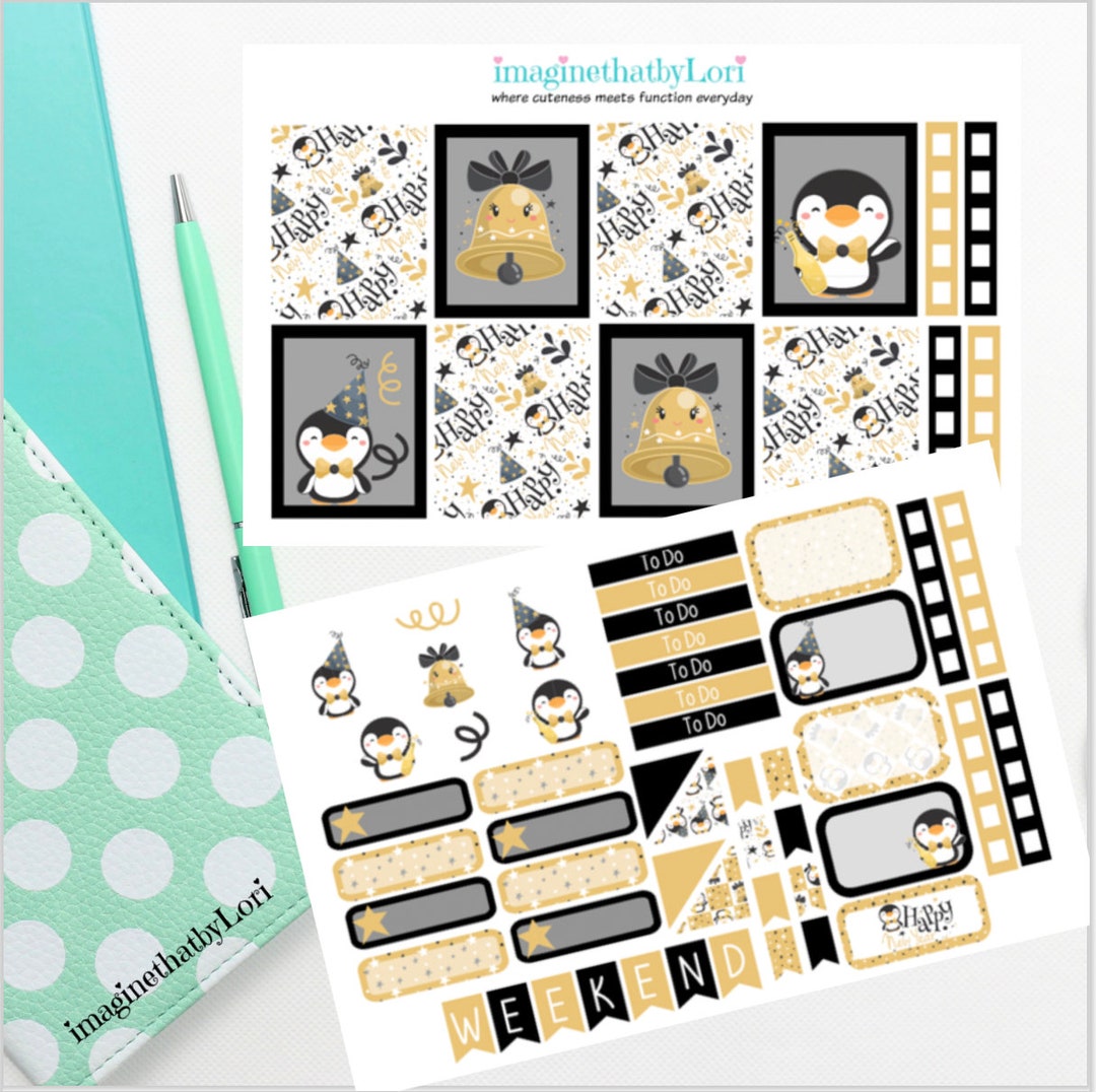 Penguin New Year Kit - Etsy