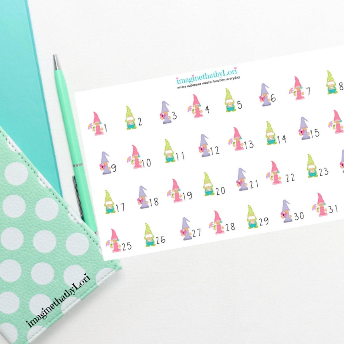 Spring Gnome Date Cover Countdown - Etsy