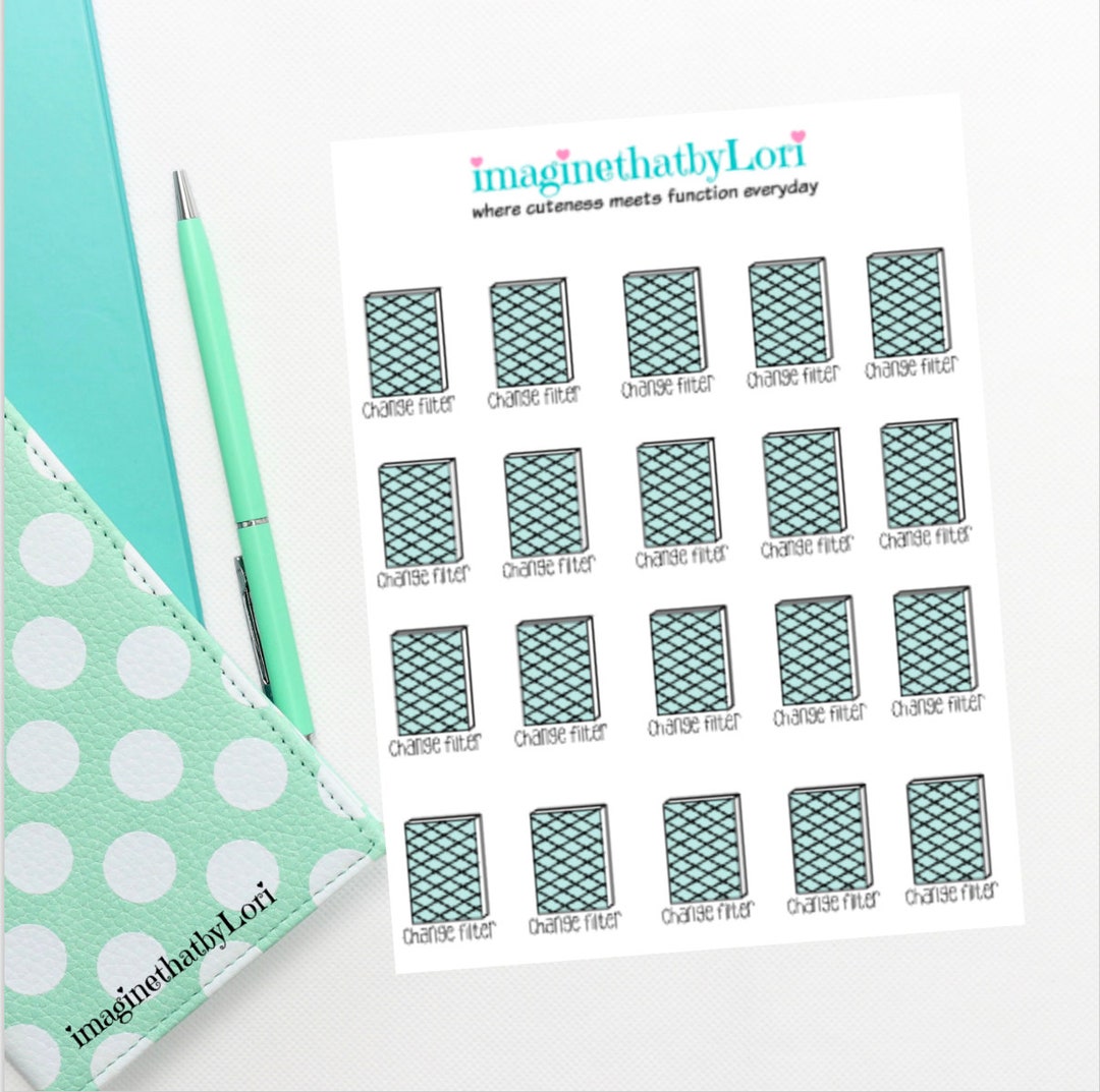 Planner Stickers Change Furnace Filter - Etsy