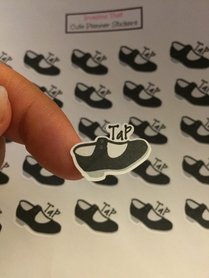 Tap class dance planner stickers | Etsy