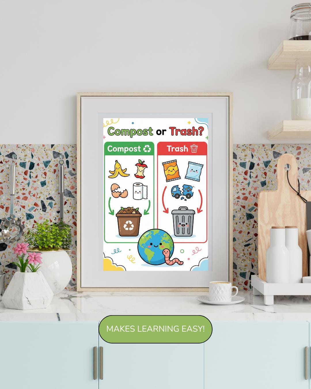 Compost or Trash Sorting Game | Eco-friendly Kids Activity (PDF ...