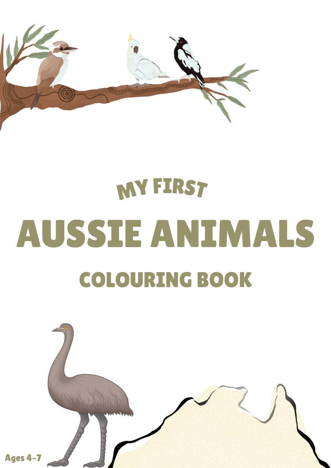 My First Aussie Animals Colouring Book | 8 Australian Animals ...
