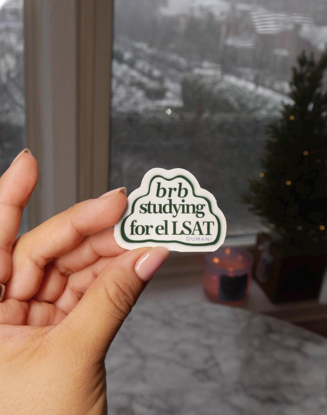 BRB Studying for El LSAT Sticker - Waterproof Vinyl, Law School, Cute ...