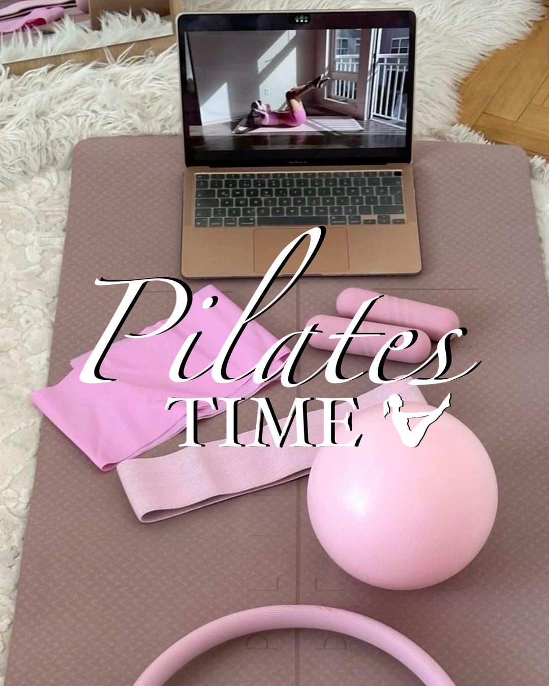 Pilates Digital Sticker 1 Unit - Pilates Time - Etsy