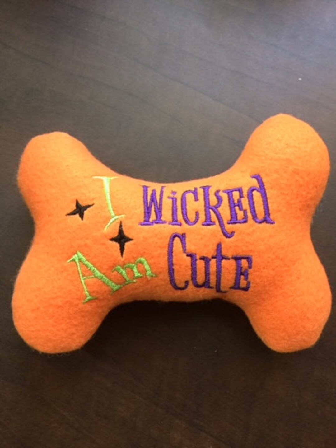 Dog/puppy Stuffed Bone Toy - Halloween Dog Bone Toys- " I Am Wicked ...