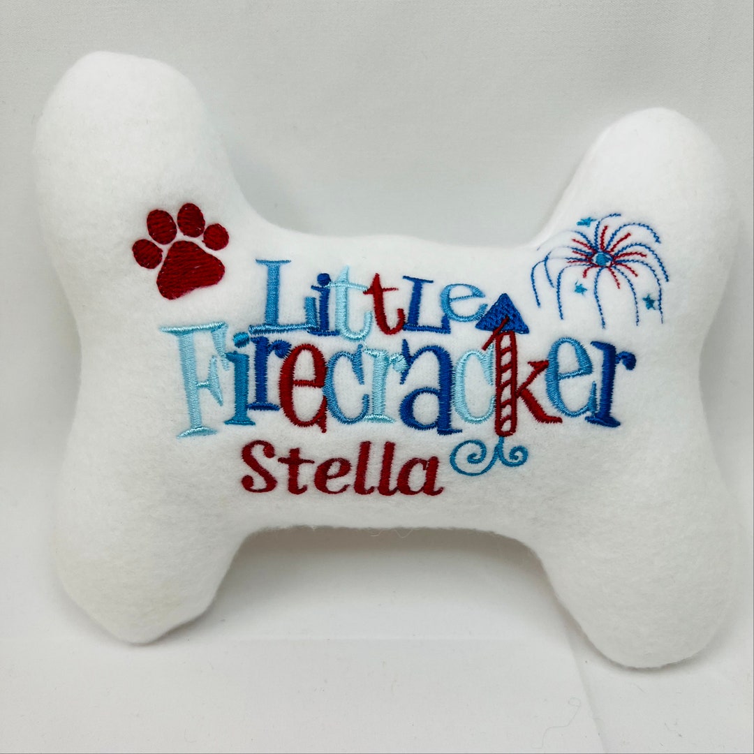 Dog/puppy Stuffed Bone Toy - Dog Bone Toy - "personalized Little ...