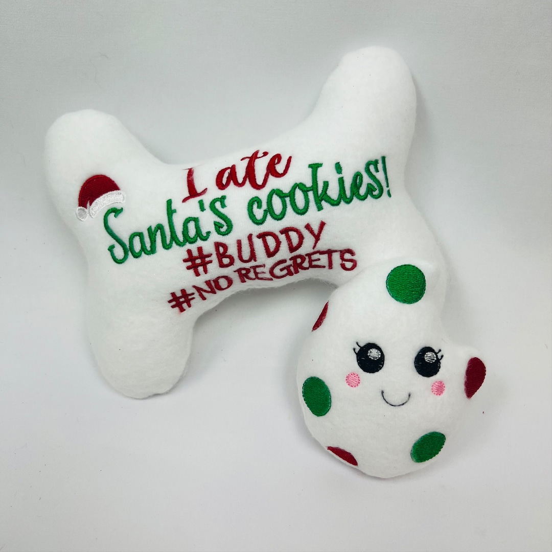 Christmas Dog Toy- "i Ate Santa's Cookies" - Etsy