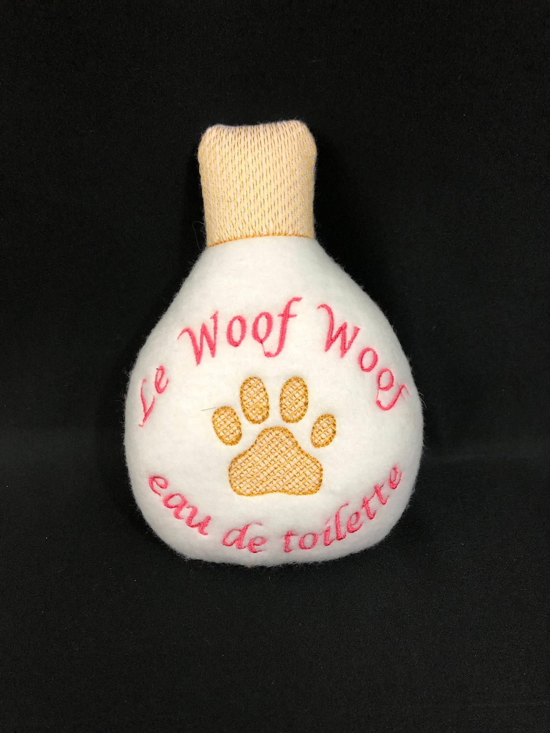 Dog Toy "le Woof Woof" Eau De Toilette- Puppy Squeaker Toy - Etsy