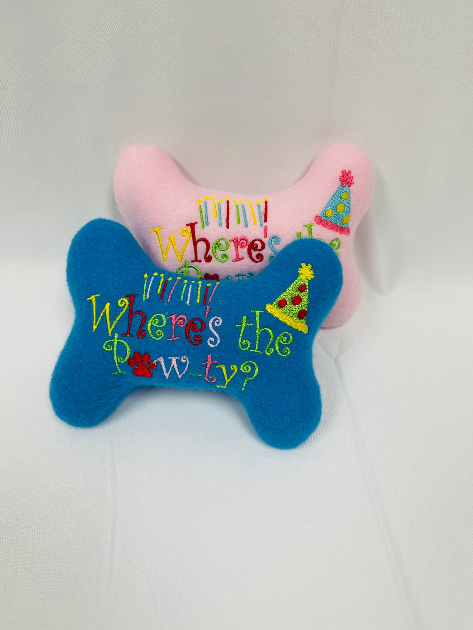 Dog/Puppy Stuffed Bone Toy Birthday Where's the | Etsy