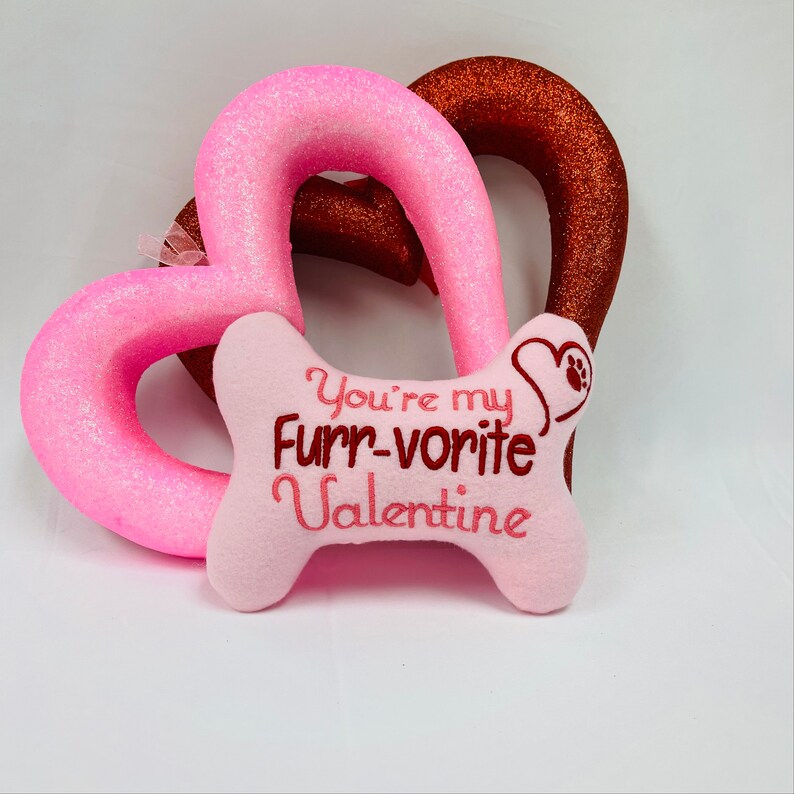 Dog/ Puppy Stuffed Bone Toy You're My Furr-vorite - Etsy