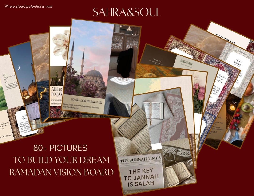 Ramadan Vision Board Picture Kit - Etsy