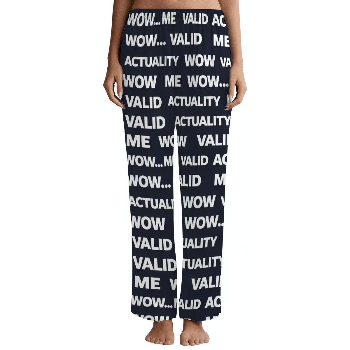 Meme Pajama Pants Unisex – Funny Lounge Pants for Teens, Blue Meme ...