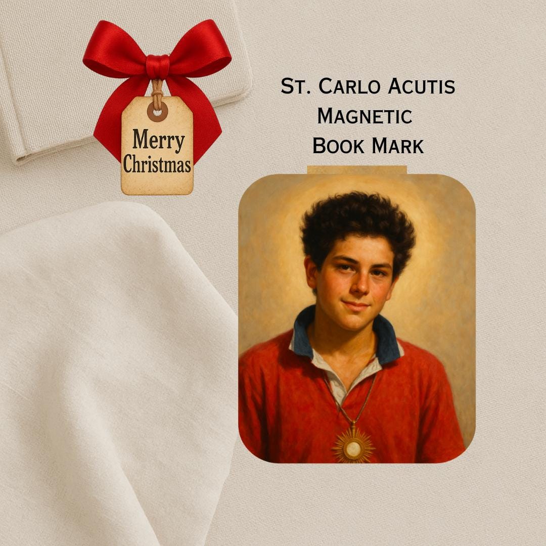 St. Carlo Acutis Magnetic Bookmark | Catholic Saint Gift | Strong Hold ...