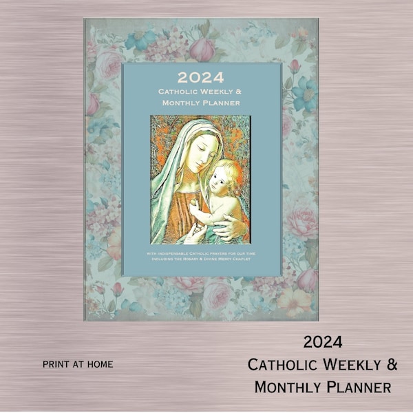 Catholic 2024 Planner Calendar - Etsy