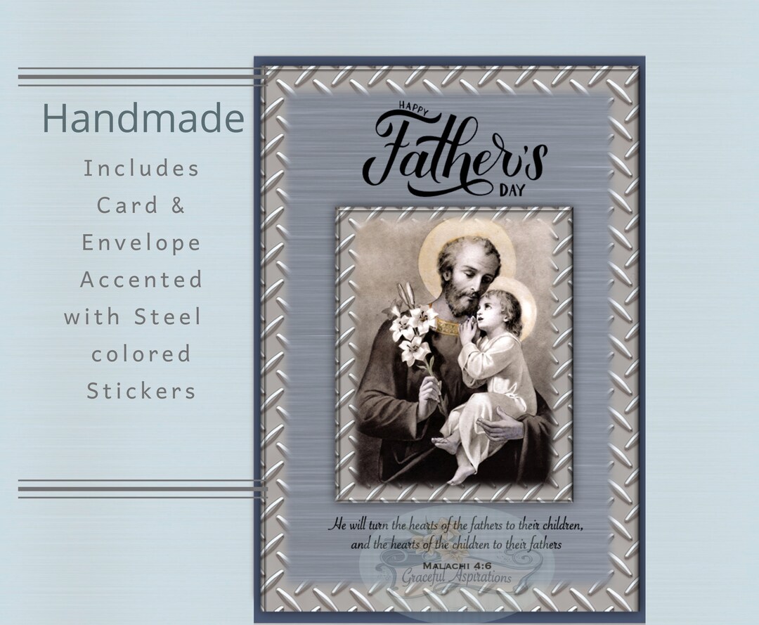 Catholic Father's Day Card Happy Father's Day St. Joseph Father's Day ...