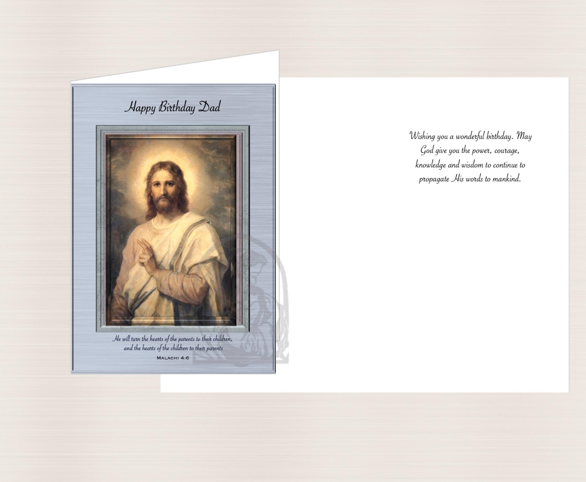 PRINTABLE Instant Download Catholic Dadt Birthday Card Happy - Etsy
