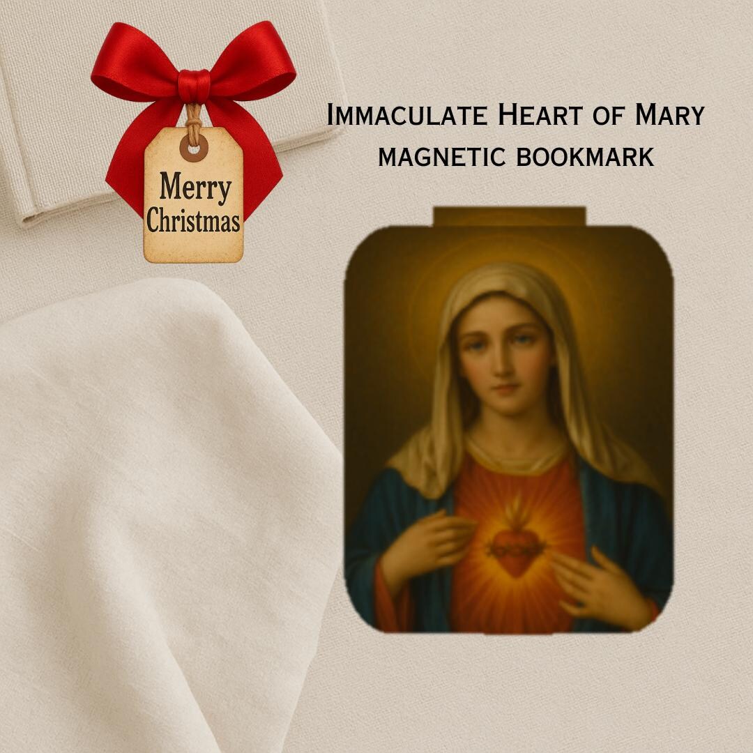 Immaculate Heart of Mary Magnetic Bookmark | Catholic Gift | 2 X 2.25 ...